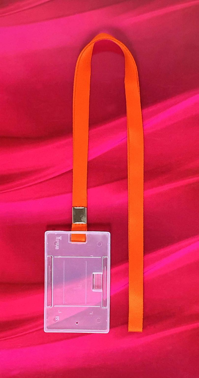 Pvc Holder 21 Satin Lanyard 12 mm with direct fitting – Welcome ...