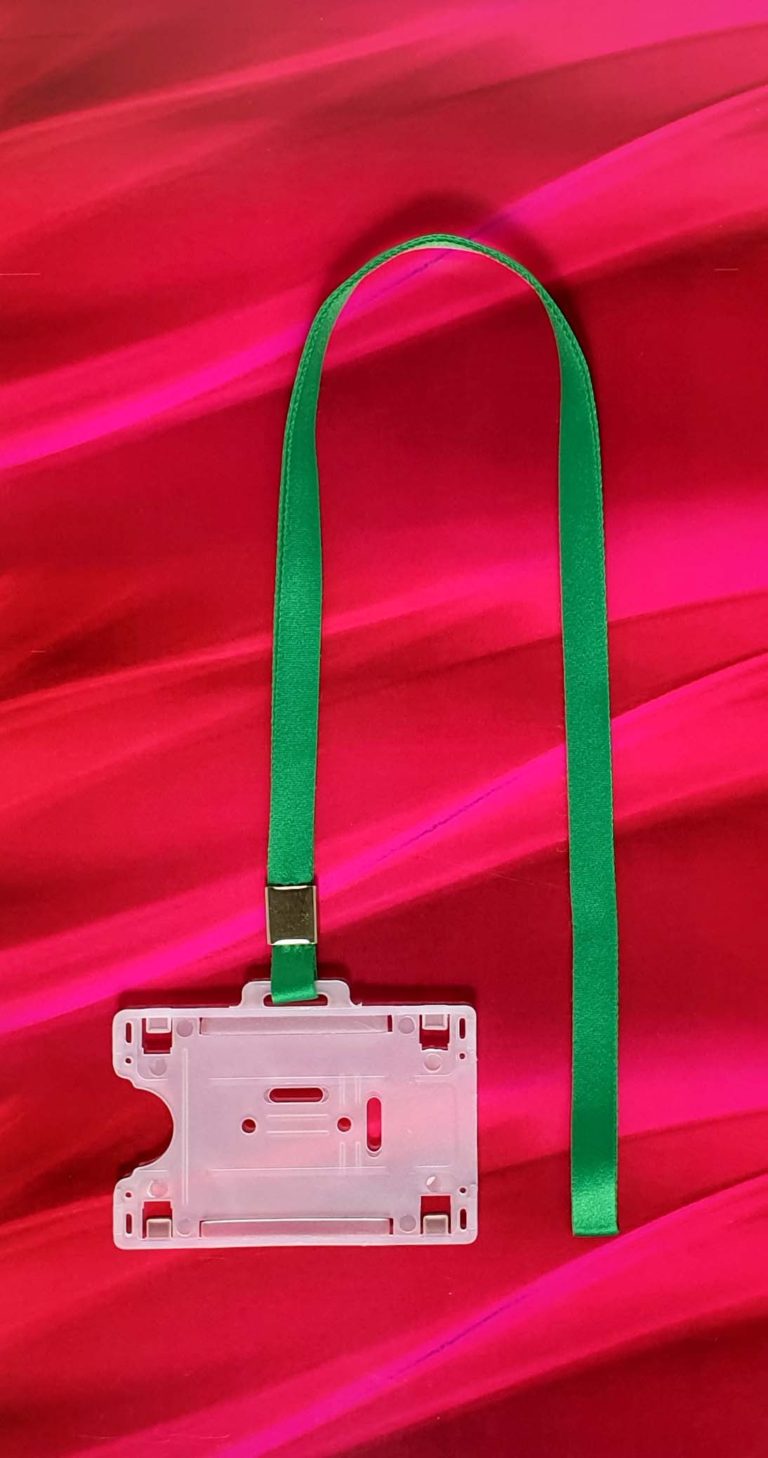 PVC Holder 25 Direct Fitting With 12mm Satin Lanyard – Welcome ...