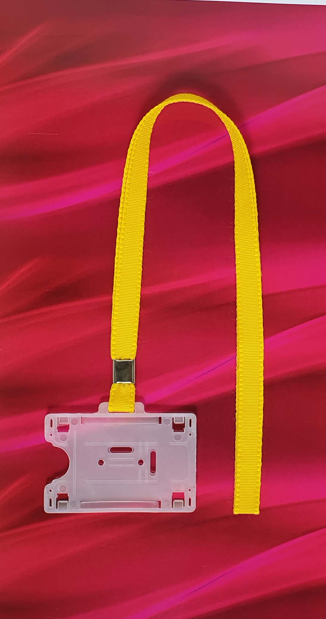 PVC Holder 25 Direct Fitting With 14mm Flat Lanyard – Welcome Superidcards