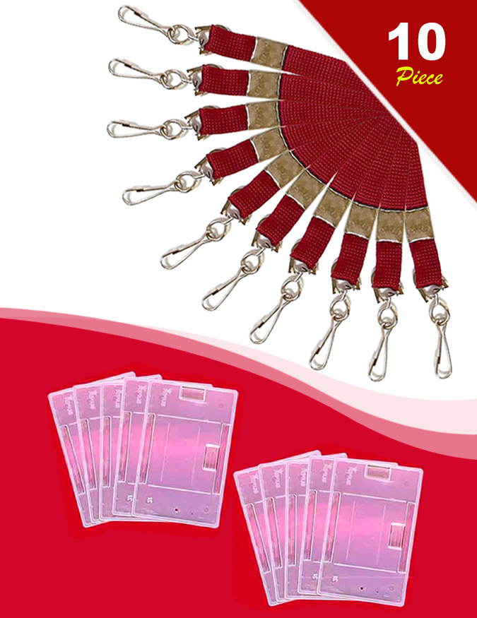 Tubular Lanyard Maroon Colour And Holders – Welcome Superidcard ...